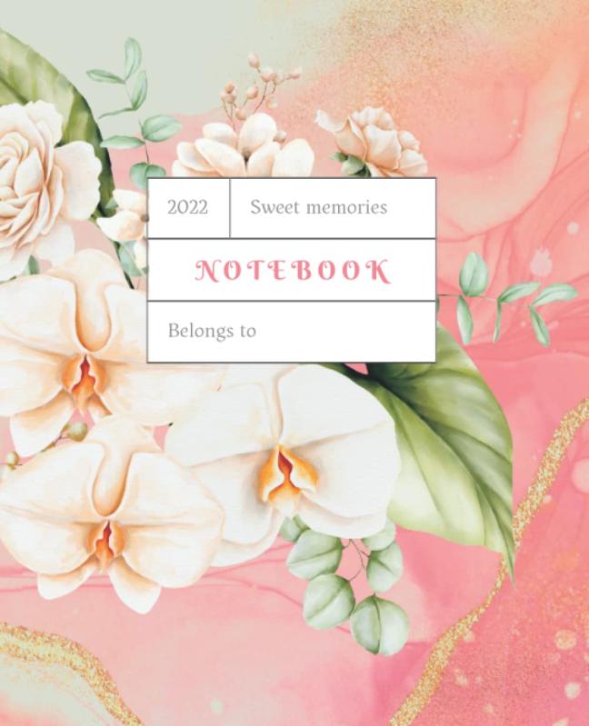 Flowers Composition Notebook: College Ruled Cute Journal for Women and Girls to write Memories