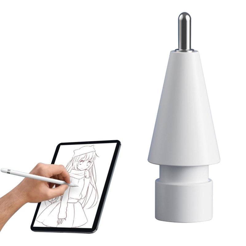 Coollooda ペン先 a-pple pencil ペン先 あっぷるぺんしる 極細 高強度材 ブラック 精密コントロール ブラック 第二世代 第1世代 アップルペンシル 交換用ペン 强滑り止め 静かな white lengthen【改良...
