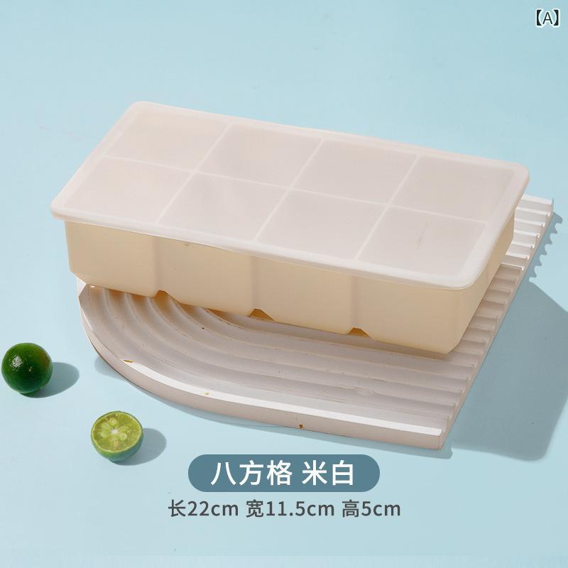 大型 アイス キューブ 型、 食品 グレードの 大型 ソフト シリコン 製 アイス トレイ、 蓋 付き、 家庭 用 角 氷 製氷 ボックス、 冷凍 アイス キューブブランド: PENGYI輸入するかどうか: いいえ商品番号: zh材料: そ...
