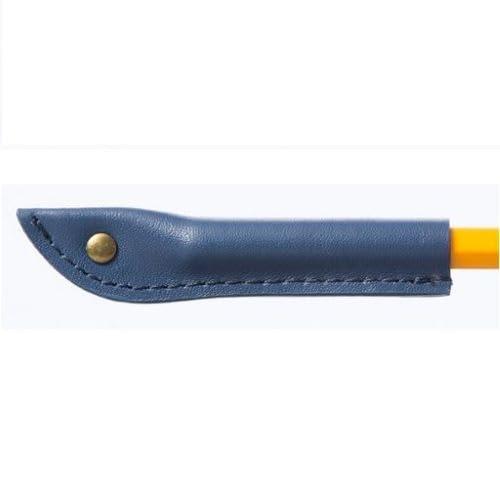 新工精機 鉛筆キャップ 本革 L ブルー HE-201BL【サイズ】H23×W70×D1mm【素材】牛革牛革製の太軸鉛筆用キャップ
