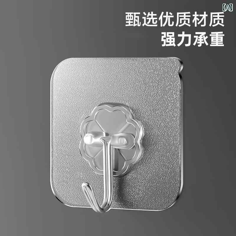 フック 穴 なし 強力 フック無 痕無 釘 浴室 トイレ 透明 防水 フックキッチンフック 貼り 付けブランド: 独立した輸入するかどうか: いいえ製品カテゴリー: ビスコースフック材料: プラスチックスタイル: シングルフック,モダンなシ...