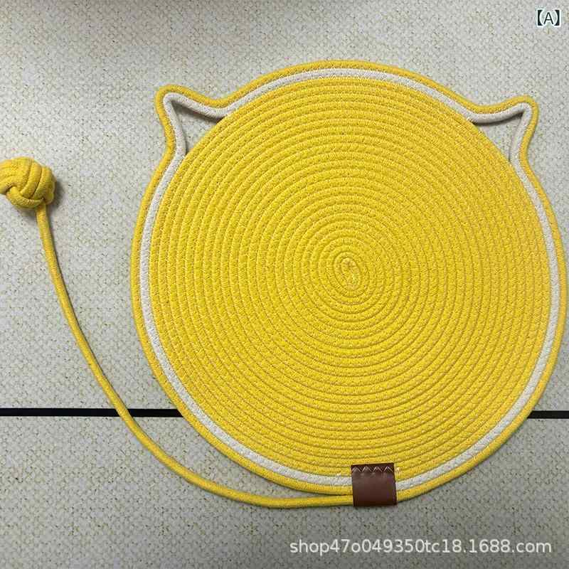 猫は マットを つかんで 綿の ひもを 編みます。 猫は おもちゃの ボールを つかんで 一体 的に 寝ます。供給源が特許取得されているかどうか: いいえ国境を越えた輸出に独占的に供給されるかどうか: いいえ商品番号: 猫爪とぎマット/送料...
