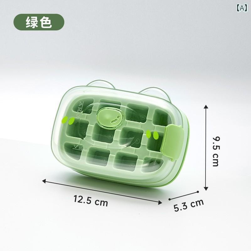 製氷 皿 型 氷 収納 ボックス プッシュ 式 シリコン 製氷 ボックス 蓋 付き 冷凍 アイス キューブ 食品 グレードの 自家製 アイス キューブ 家庭 用ブランド: ZZYX輸入するかどうか: いいえ商品番号: クマプレス製氷皿材料:...