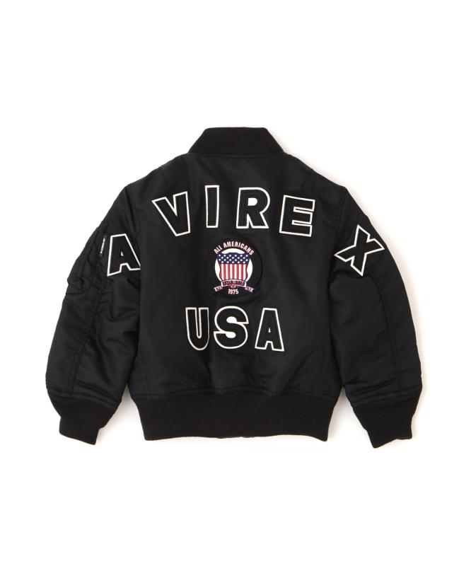 [Avirex] [アヴィレックス] ジャケット KIDS 50th Anniversary MA-1 SIGNATURE BIG LOGO キッズ 783-5952951[原産国]:ベトナム製