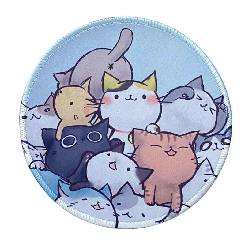 Nanfeng マウスパッド かわいい 滑り止め 撥水 ゴム製 小型 柔らかい 光学式マウス対応 PC ゲーム オフィス用 耐久性が良い【天然ゴム＋布素材】天然ゴムを主成分とした風合いが柔らかく、しわになりにくいです。布面のテクスチャがしっ...