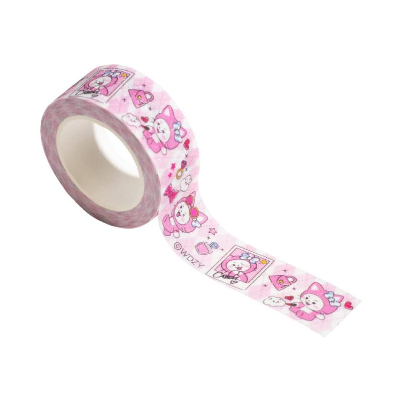 ソロモン商事 WDZY マスキングテープ MAKE UP MASKING TAPE MAKE UP テープ マステ 文房具 キャラクター文具 かわいい プリント キャラプリ HATT LYA TUK CHUNG-EE CABBIT ハット ...