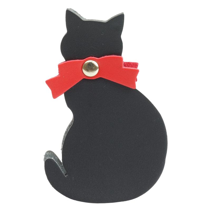 prendre 黒猫しおり ブックマーカー 栞 しおり アニマル 動物 猫 黒猫 ねこ ネコ かわいい プレゼント ギフト PR-SQ-026黒猫の形をしたブックマーカーです。やわらかいPUレザー製なので、ページを傷めることなく挟み込めます...