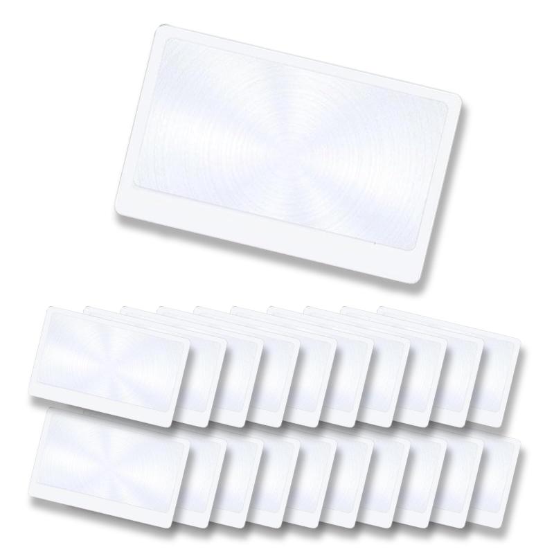 カード型ルーペ 【20枚】 85×55mm 3倍拡大 拡大鏡 ルーペ 虫眼鏡✅【製品】カード型ルーペ✅【サイズ】85×55mm✅【枚数】20枚✅【特徴】3倍拡大、軽くて薄くて携帯に便利