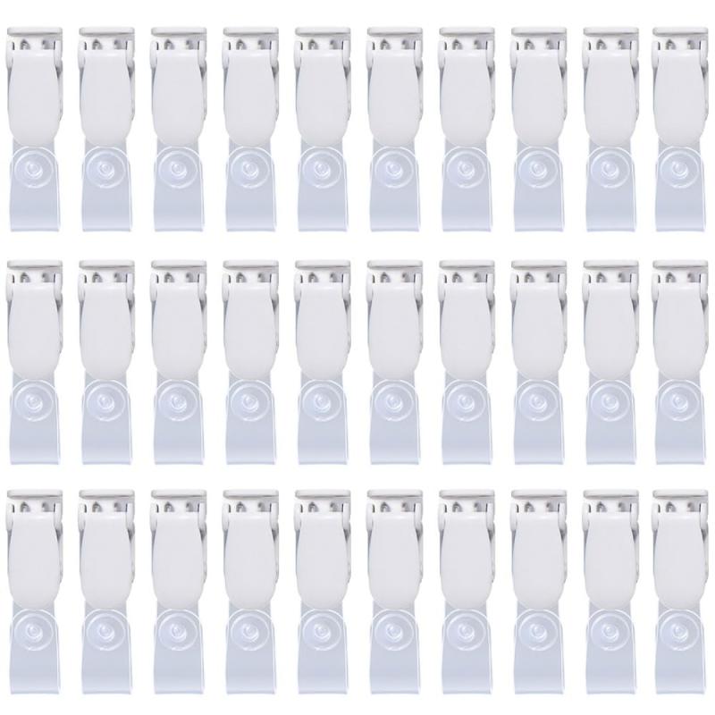 FACETHALO 移動ポケット クリップ 名札 クリップ バンドクリップ 30個セット（ホワイト）1.【お得なセット】30個の白色身分証明書ケースを一度に揃え、企業や展示会など複数人での使用ニーズに対応。大量購入でよりお得です。2.【高品...