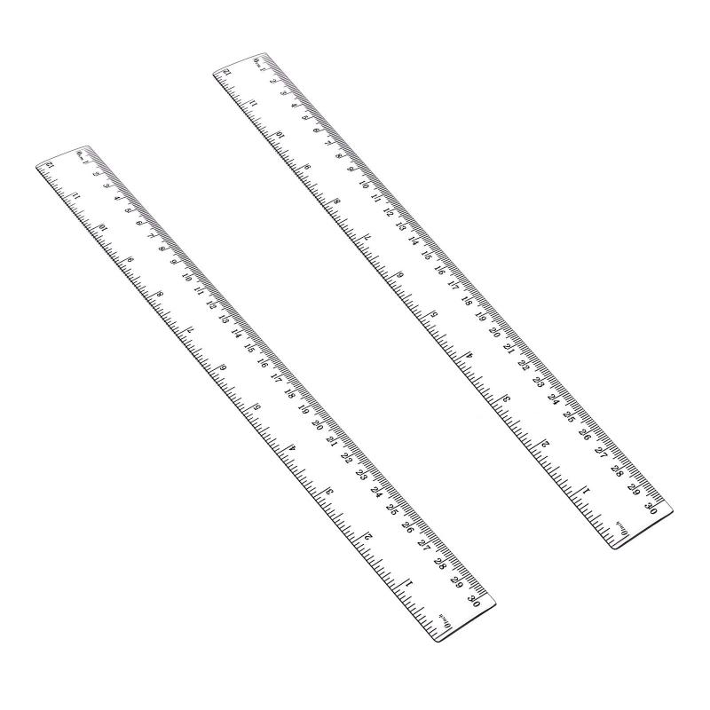 八月の奇跡 2パック12インチストレートプラスチック定規測定ツール、つや消しあなたの日常生活の中で使いやすい超2パック12インチのプラスチック製の定規で来ます。2測定スケールには、センチメートルスケールとインチスケールがあり、さまざまな測定...