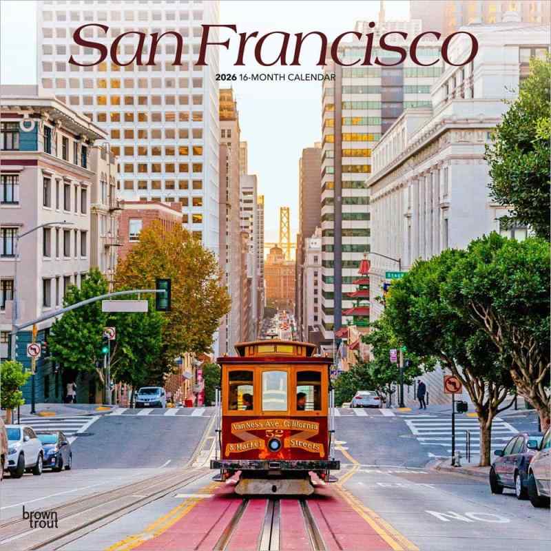 サンフランシスコ 2026年 カレンダー / ブラウントラウト 輸入版 壁掛け 30.5 x 61 cm (San Francisco Calendar)アメリカはカリフォルニア州に位置するサンフランシスコの風景写真が12枚、1年間楽しめる...