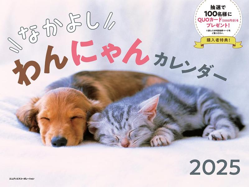 2025 なかよしわん・にゃんカレンダー<可愛さ満載毎日が癒しのひととき> ([カレンダー])
