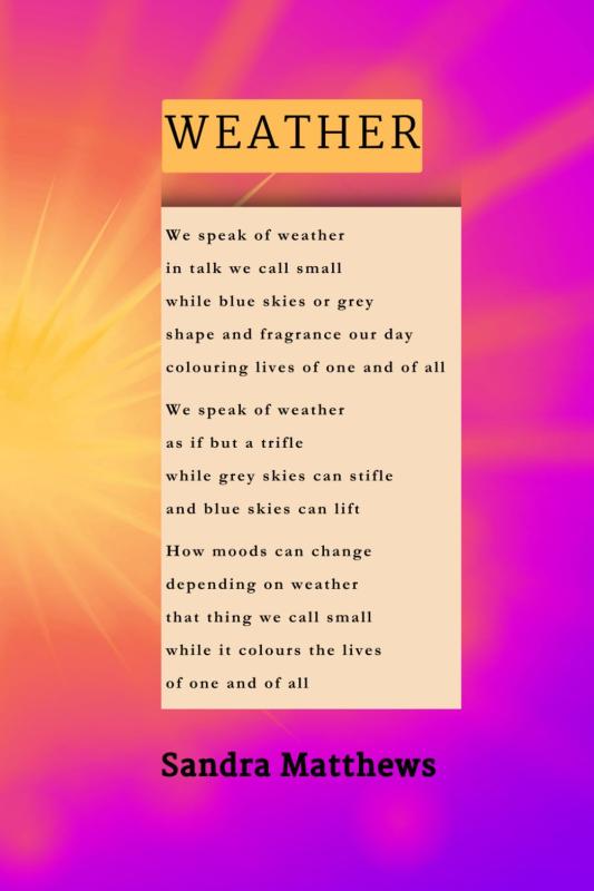 Weather: Blank Lined Journal (Poetry on cover)