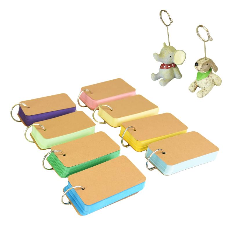 単語暗記カード 単語帳 暗記帳 受験 勉強ツール メモ帳 ホルダー 使い分け大き目サイズで沢山書き込める単語暗記カードです。科目によって分けられる便利な8色セットです。　超軽量で、胸ポケットに収まるコンパクトサイズです端が角丸形状なのでひっ...