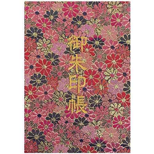 千糸繍院 御朱印帳XL【暁花一面】西陣織 金襴装丁/刺繍文字 蛇腹式48ページ 特大判高価な西陣織の金襴生地で装丁した全48ページ、蛇腹式の特大判サイズ御朱印帳です。表紙の「御朱印帳」文字は刺繍で仕上げていますので、文字に立体感があります。...