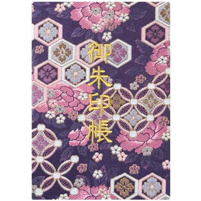 千糸繍院 御朱印帳XL【花紋牡丹】西陣織 金襴装丁/刺繍文字 蛇腹式48ページ 特大判高価な西陣織の金襴生地で装丁した全48ページ、蛇腹式の特大判サイズ御朱印帳です。表紙の「御朱印帳」文字は刺繍で仕上げていますので、文字に立体感があります。...