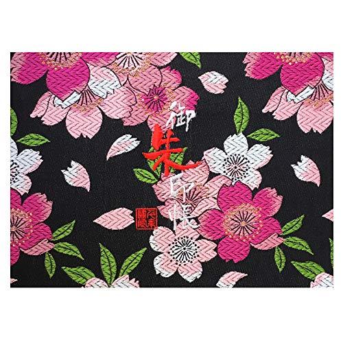 千糸繍院 御朱印帳WL【黒恋大桜】西陣織 金襴装丁/刺繍文字 蛇腹式48ページ 見開き大判高価な西陣織の金襴生地で装丁した全48ページの蛇腹式の見開き大判サイズの御朱印帳です。表紙の「御朱印帳」文字はカッコイイ筆文字書体を刺繍で仕上げていま...