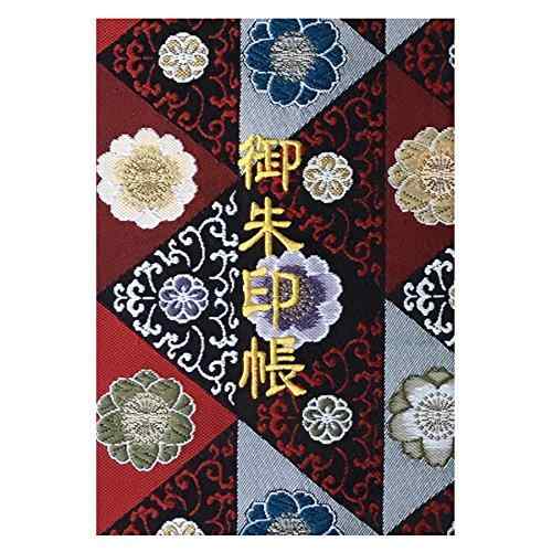 千糸繍院 御朱印帳M【唐紅桜鱗文】西陣織 金襴装丁/刺繍文字 蛇腹式48ページ 中判高価な西陣織の金襴生地で装丁した全48ページの蛇腹式の中判御朱印帳です。表紙の「御朱印帳」文字は刺繍で仕上げていますので、文字に立体感があります。本文（ご朱...