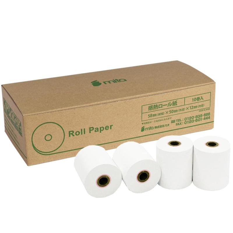 mita mC-Print2 シリーズ (MCP21LB MCP20B MCP20) 対応 汎用 感熱 ロール紙 (10巻) スター 精密 用種別 ： 感熱ロール紙入り数 ： 10巻入保存性 ： 5年保存サイズ ： 幅58mm×外径50mm...