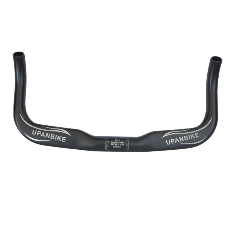 UPANBIKE 自転車ハンドルバー 31.8mm 420mm 軽量 自転車ハンドルバー マウンテンバイク ロードバイク 固定ギアバイク用このハンドルバーの幅は42センチメートルです、コンパクト、各種バイクに対応、固定ギアバイクに最適31....