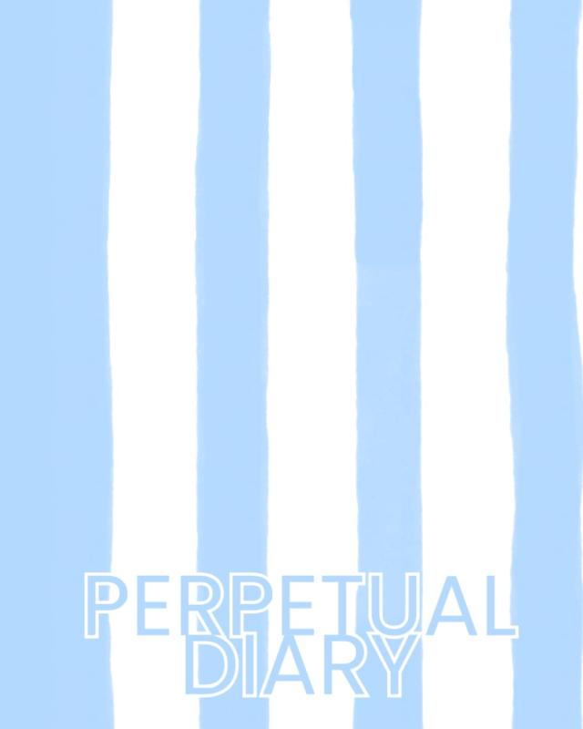 Perpetual Diary: Blu Stripes | Record All Your Important Celebrations Easily | Never Forget Birthday’s Or Anniversaries ...