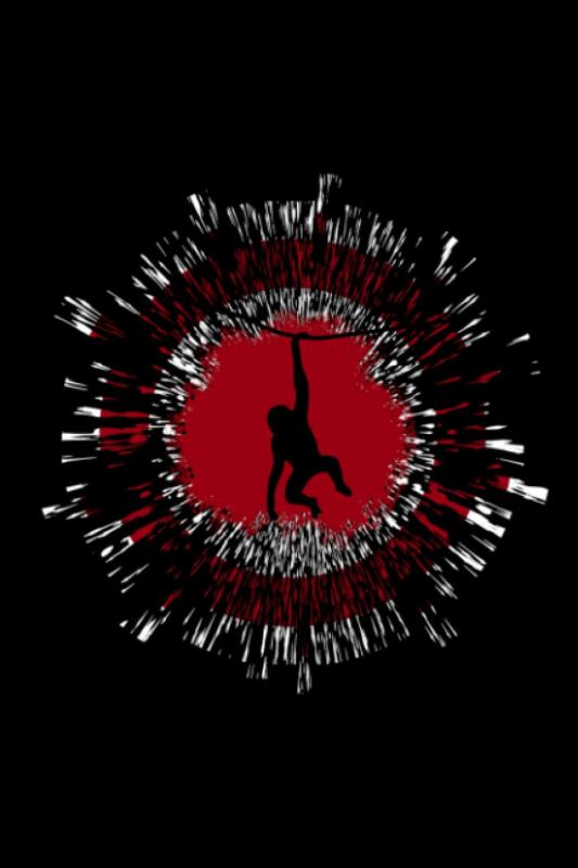 MONKEY EXPLOSION EFFECT: journal, lined, 120 pages, 6x9 inches, matte finish cover, notebook, diary gift, no bleed