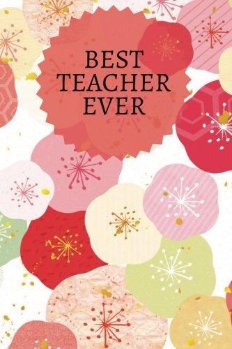Best Teacher Ever: Red Flowers Thank You Appreciation Gift | Journal, Exercise Book, Jotter, Notebook, Planner, Composit...