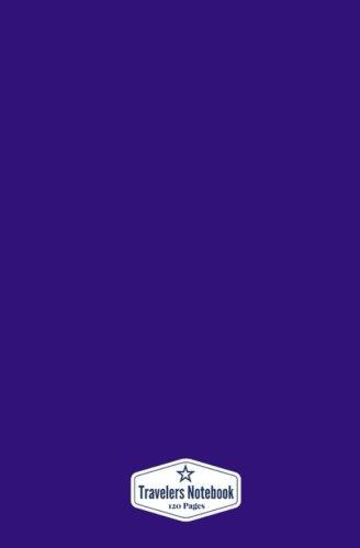 Travelers Notebook: Dark Purple, 120 Pages, Blank Page Notebook (5.25 x 8 inches)