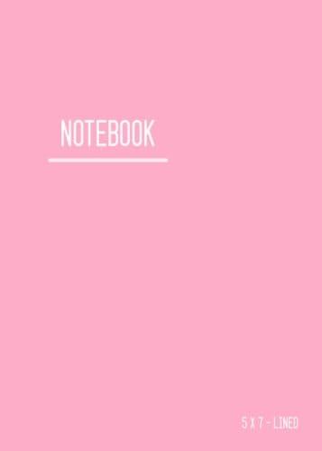 Lined Notebook 5x7: Journal Notebook Light Pink with Date, Smart Design for Work, Traveler, Blank, Ruled, Small, Soft Co...