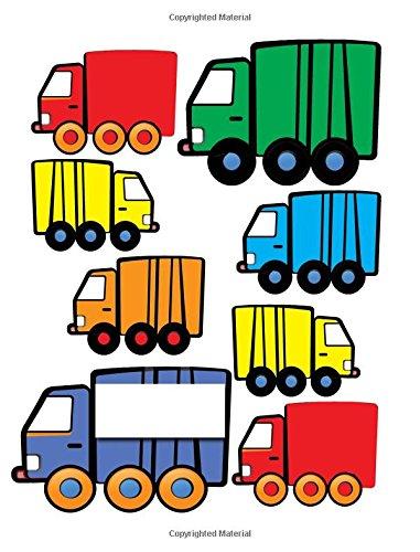 Composition Notebook: Trucks, Wide Ruled Paper, 200 Pages-100 sheets, (7.44 x 9.69 inches, 18.9 x 24.61 cm), School comp...