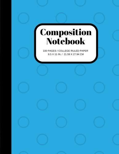 Composition Notebook: 100 Pages, College Ruled, One Subject Notebook, Circle Design