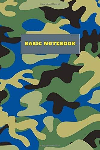 Basic Notebook: 100 Pages, Camouflage, College Ruled, One Subject Composition Journal Notebook (6x9 inches)