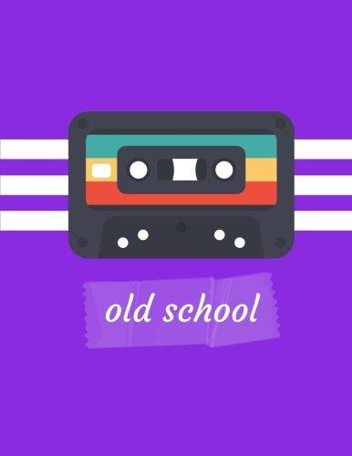 Old School: Composition Journal Notebook, College Ruled, 100 Pages, Purple