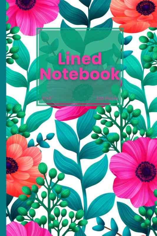 Lined Notebook 6" x 9" 200 Pages: Jotter, Journal, Planner, Composition, Ruled Note Book, Stationery Supplies,...