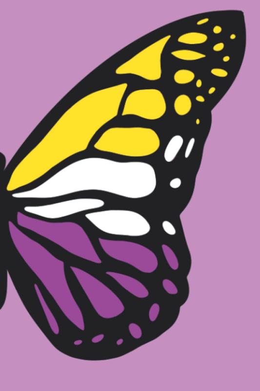 Non Binary Butterfly Notebook