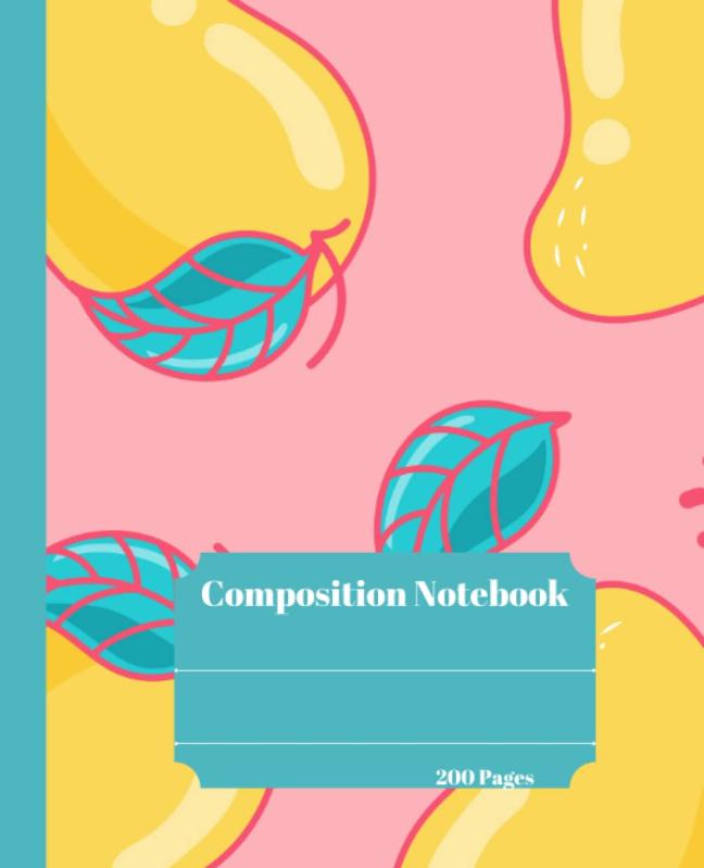 Composition Notebook: Wide Ruled Book For Natural Sciences Students.