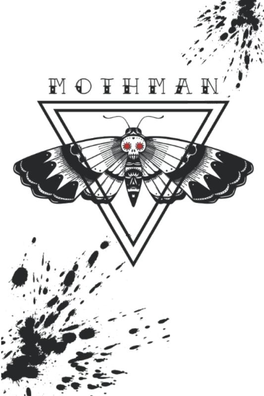 Mothman ink blot journal Dot grid bullet journal