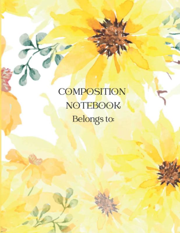 Composition Notebook - Sunflowers