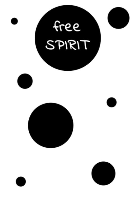 Free Spirit: Beautiful White with Black Polka Dots Gridded Composition Notebook, 120 Total Pages of which 118 Dot Grid P...