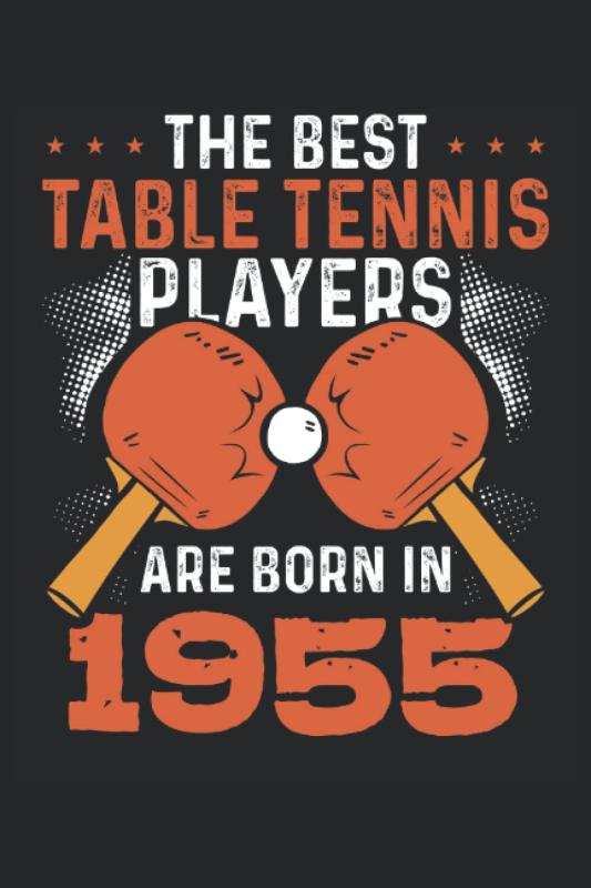 The best table tennis players 1955: Dot Grid Jounal ToDo Exercise Book or Diary 6" x 9" (15.24 x 22.86 cm) 120...