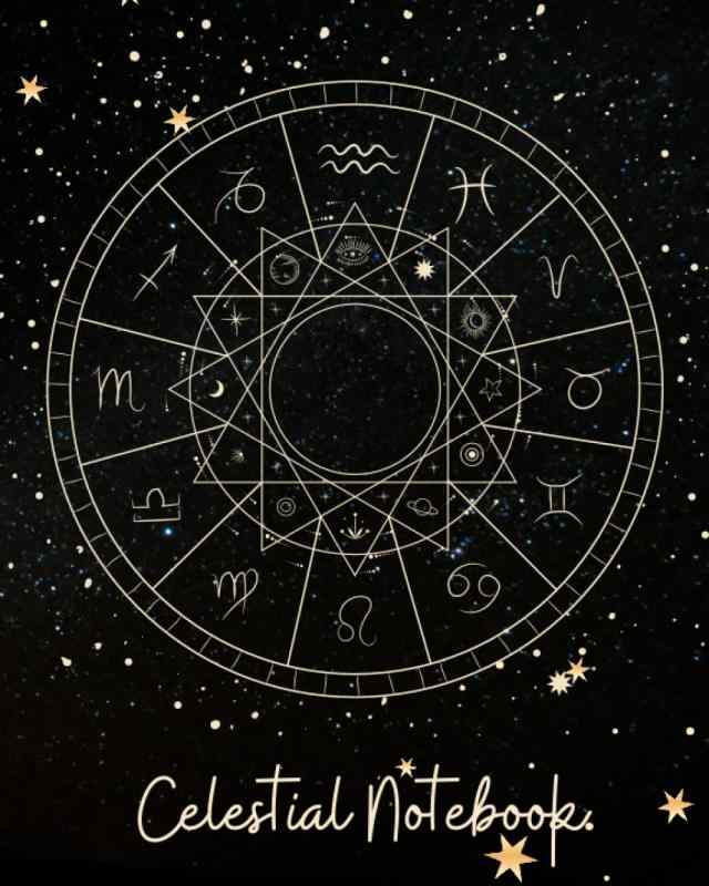 celestial notebook: Celestial Galaxy Witchy Aesthetic Journal For Back To School, Office, Work | College Ruled- (8X10)