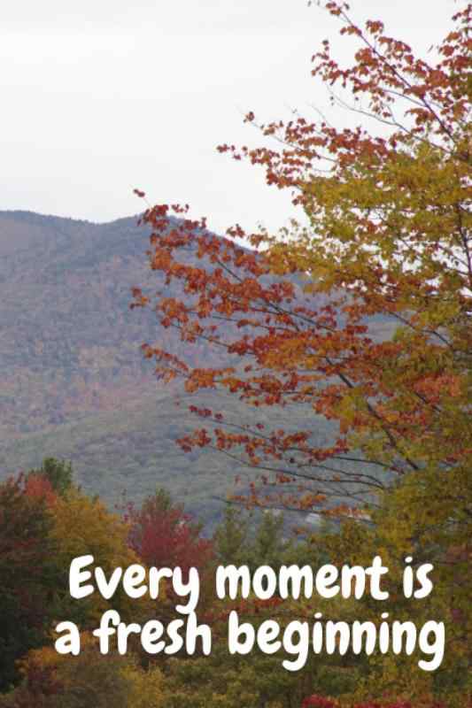 Every moment is a fresh beginning: Daily planner notebook, Day planner notebook, Motivational notebook, Inspirational no...