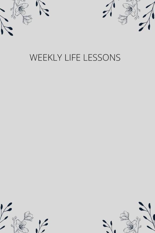 Weekly Life Lessons: MEMOIR NOTES Notebook: 90 GSM, A5, Plain, 160Pages Journal Diary(Weekly life lessons)