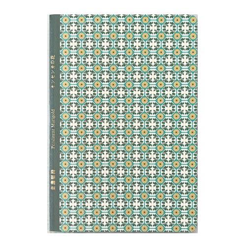 IWI ノート A5 横罫 タクミ オールド台湾タイル キンセンカの花 NTILESA5-4G【サイズ】：130mm×210mm（A5）【中ページ数】64ページレトロでカラフルな模様が可愛い「オールド台湾タイル（マジョリカタイル）」。190...