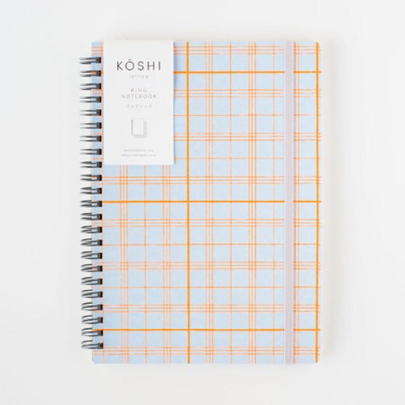 尚雅堂 ノート A5 リングノート KOSHI3 22743【サイズ】W155×H210×D15mm【素材】和紙大人気の尚雅堂のリングノートに「K?SHI」シリーズが新たに仲間入りしました。世界的なクラシックデザインの一つとして愛される格子...