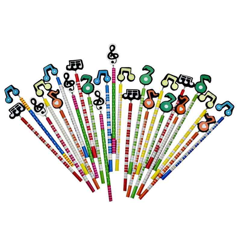 ZERONOWA 音符 鉛筆 セット 子供 プレゼント ギフト 鍵盤 カラフル 景品・持ち手の部分にピアノの鍵盤の模様、鉛筆の頭の部分にかわいい音符の飾りが付いた、プレゼントやギフトにもピッタリなキュートな鉛筆セットです。・鉛筆のカラーは、...
