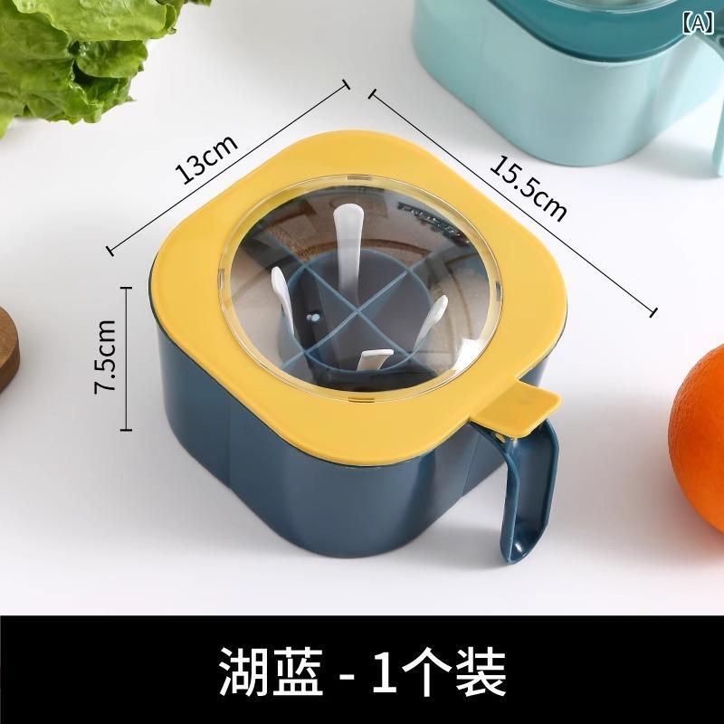 キッチン 調味 料 ボックス セット 家庭 用 調味 料 缶 一体多 格 塩味の 素 胡椒 調味 料 香料 収納 ボックスブランド: MT輸入するかどうか: いいえ商品番号: 3031材料: プラスチック取り付け可能な調味料の種類: 固形調...