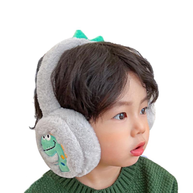 [Moonlove] 耳当て 防寒 子供 キッズ 秋冬 耳カバー イヤーウォーマー 保温 もこもこ 防風 イヤーマフ 恐竜 あたっかい 可愛い 女の子 男の子 通園 通学 スキー 雪遊び スポーツ アウトドア 3-12おすすめ年齢：3-12...