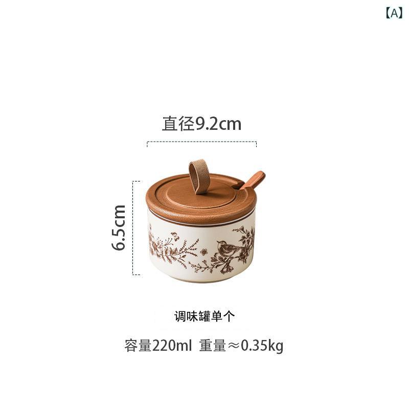 フランスの高 価値 調味 料 瓶 家庭 用 キッチン 塩 瓶 セット 唐辛子 瓶 セラミック 調味 料 瓶 MSG 調味 料 ボックスブランド: TF輸入するかどうか: いいえ商品番号: フランスの花と鳥の調味料瓶材料: セラミック取り付け...