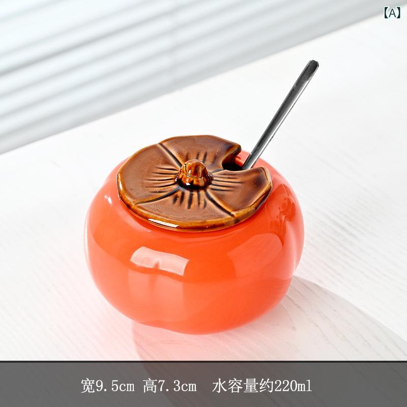 創意 柿 如意 陶磁器 調味 缶 キッチン 家庭 用 セット 軽食 店 塩 巴 唐辛子 油 缶 調味 缶ブランド: 肥沃な土輸入ですか: いいえ貨物番号: Wt52材質: セラミックス詰め調味料タイプ: 粘り気のある調味料産地: 泉州贈答を...